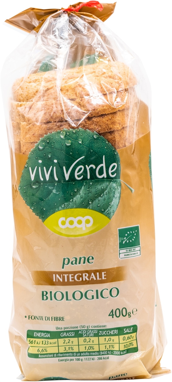Test e Recensione COOP VIVIVERDE PANE INTEGRALE BIOLOGICO | Altroconsumo