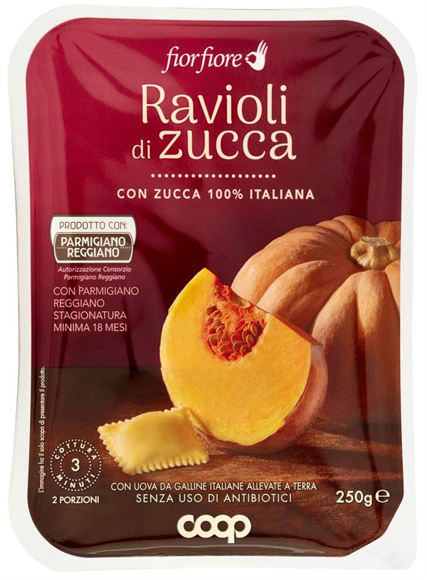 Test e Recensione FIOR FIORE (COOP) RAVIOLI DI ZUCCA | Altroconsumo